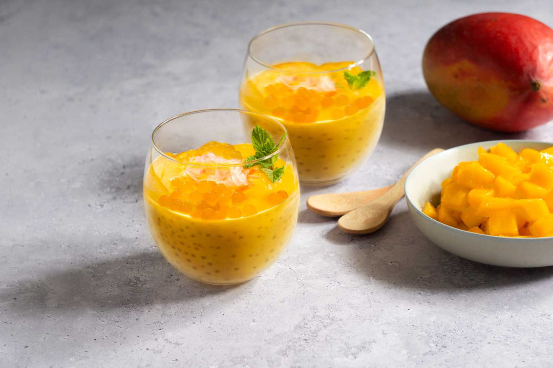 How To Make Mango Popping Boba and Coconut Milk Dessert – OrientalTeaBox